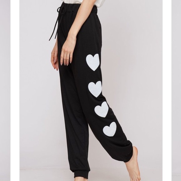 Pants & Jumpsuits | Black Heart Sweatpants | Poshmark
